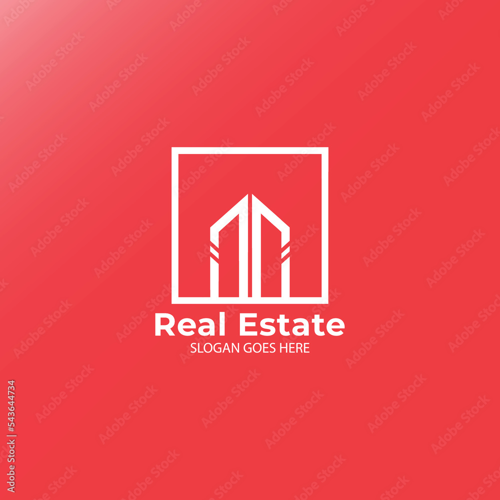 Creative Building Properties Logo Design Vector. Stock Vector | Adobe Stock