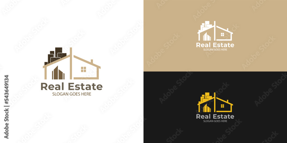 Real Estate Business Logo Template, Building, Property Development, And ...