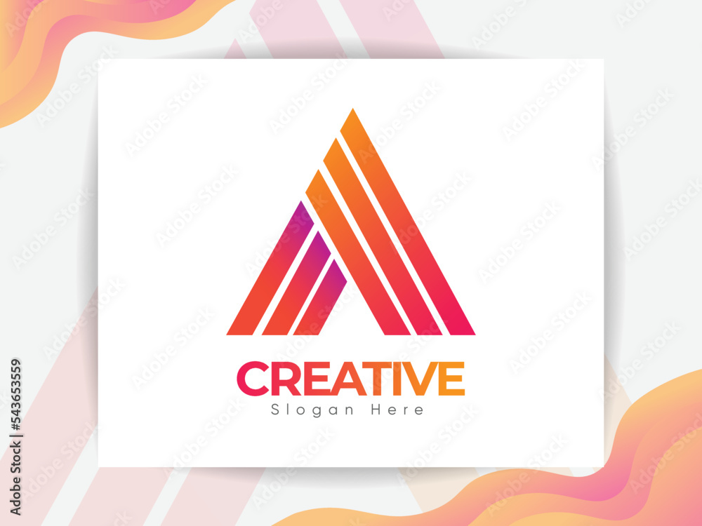 Best Creative Business Letter Line A Logo Branding Template, Premium ...