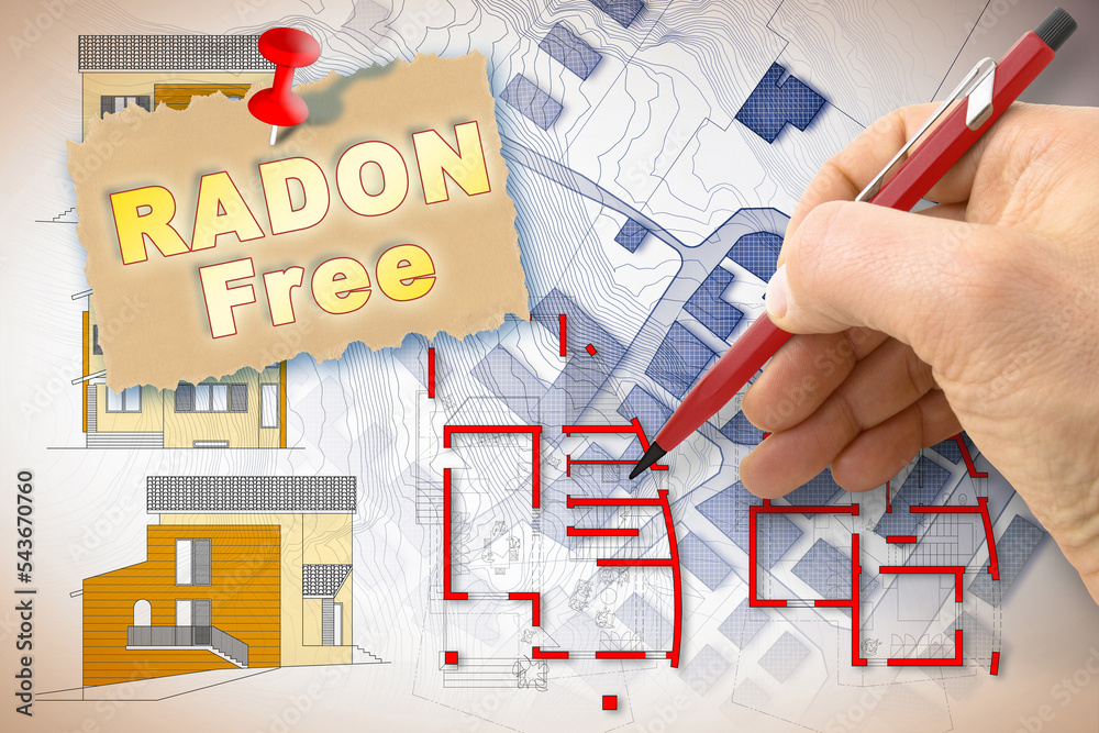 Safe from dangerous radon gas in construction industry and building ...