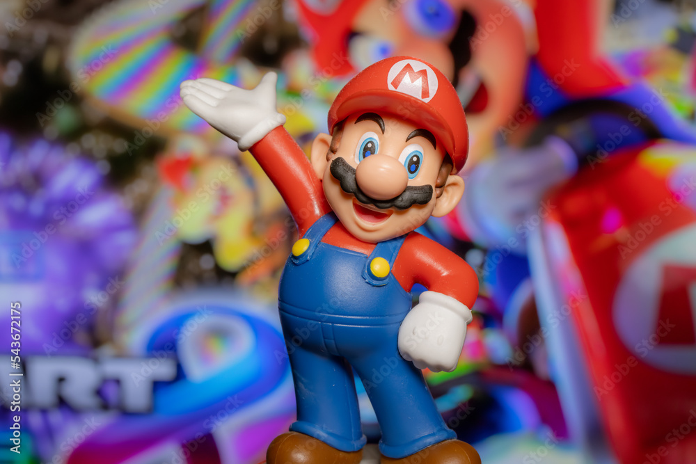 MOSCOW, RUSSIA - September 08, 2022: Super Mario Bros figure character ...