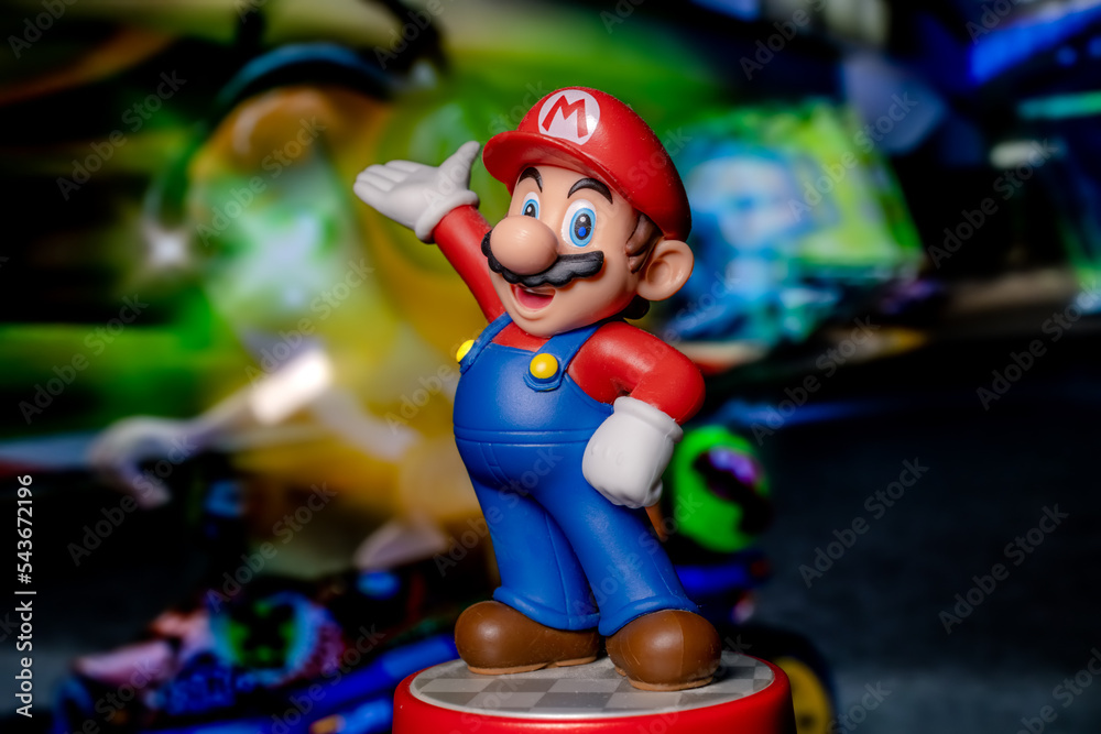 MOSCOW, RUSSIA - September 08, 2022: Super Mario Bros figure character ...