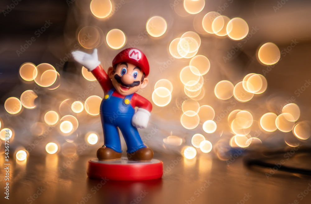 MOSCOW, RUSSIA - September 08, 2022: Super Mario Bros figure character ...