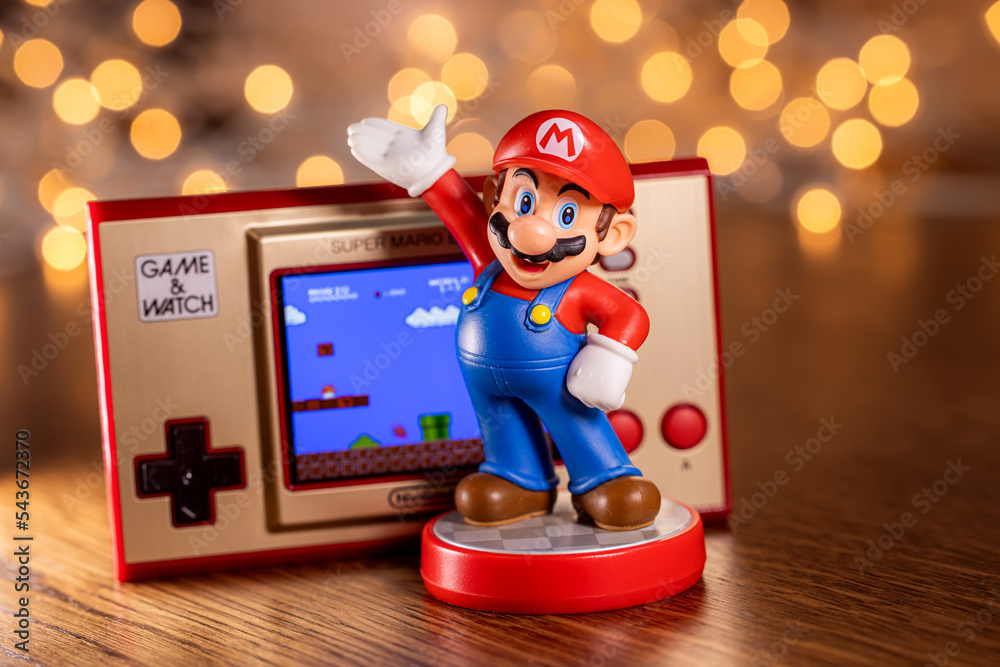 MOSCOW, RUSSIA - September 08, 2022: Super Mario Bros figure character ...