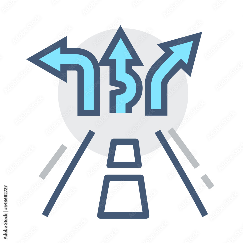 Vetor de sign road, orientation, path, route, sign, sign post, signpost ...