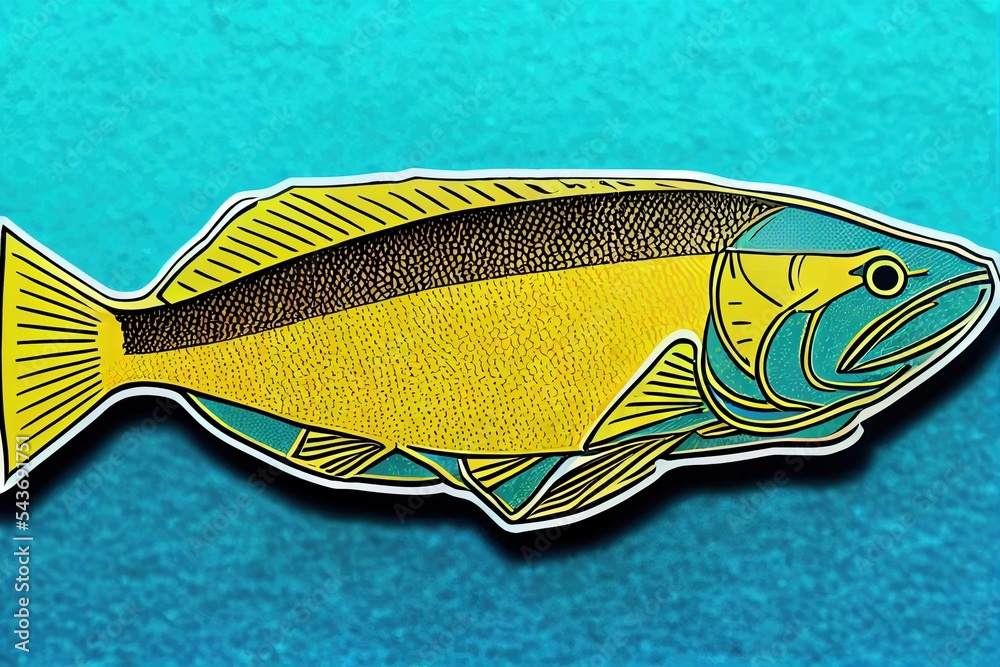 Snook Fishing Logo, A Fresh Logo badge of Snook Fish, Great for your ...