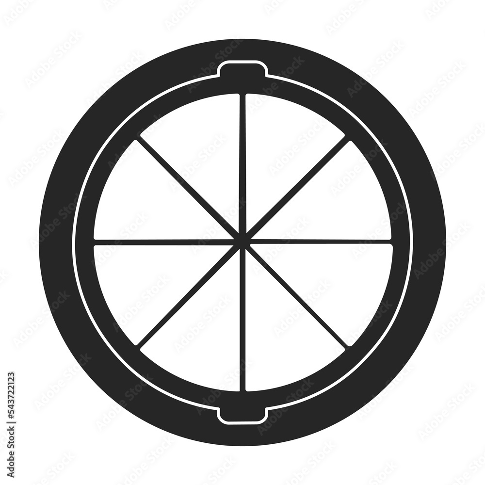 Manhole sewer vector black icon. Vector illustration hatch street on ...