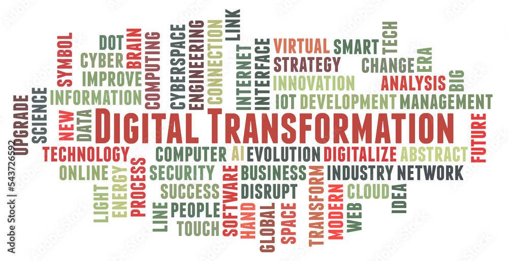 Digital Transformation word cloud concept Stock Illustration | Adobe Stock