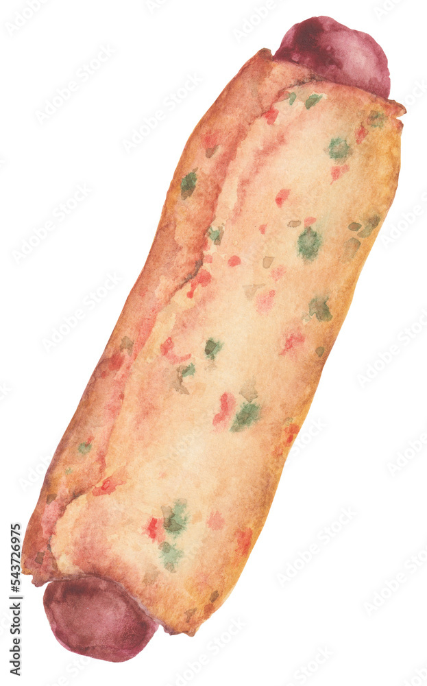 Transparent Background Fish cake bar "Hotba" (핫바) Illustration Png ...