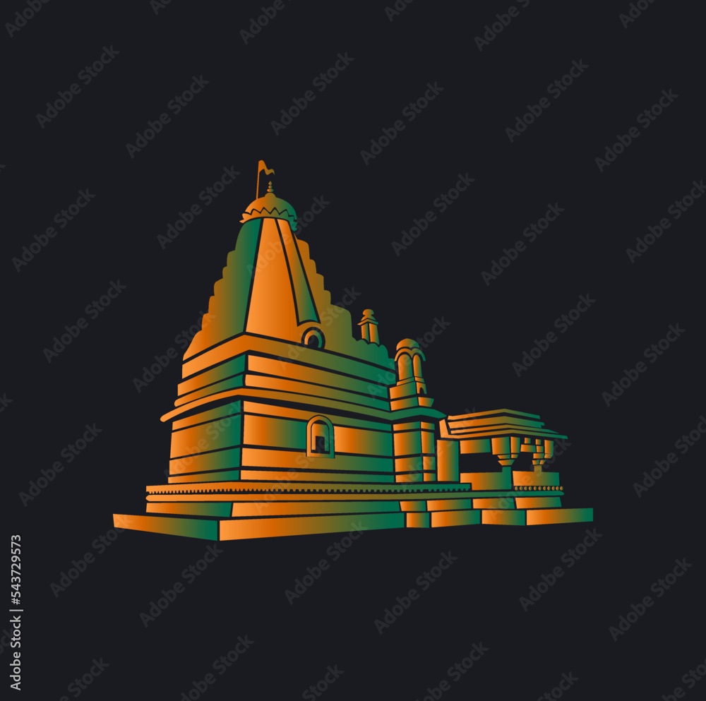 Grishneshwar temple (lord Shiva temple) icon. Grishneshwar mandir ...