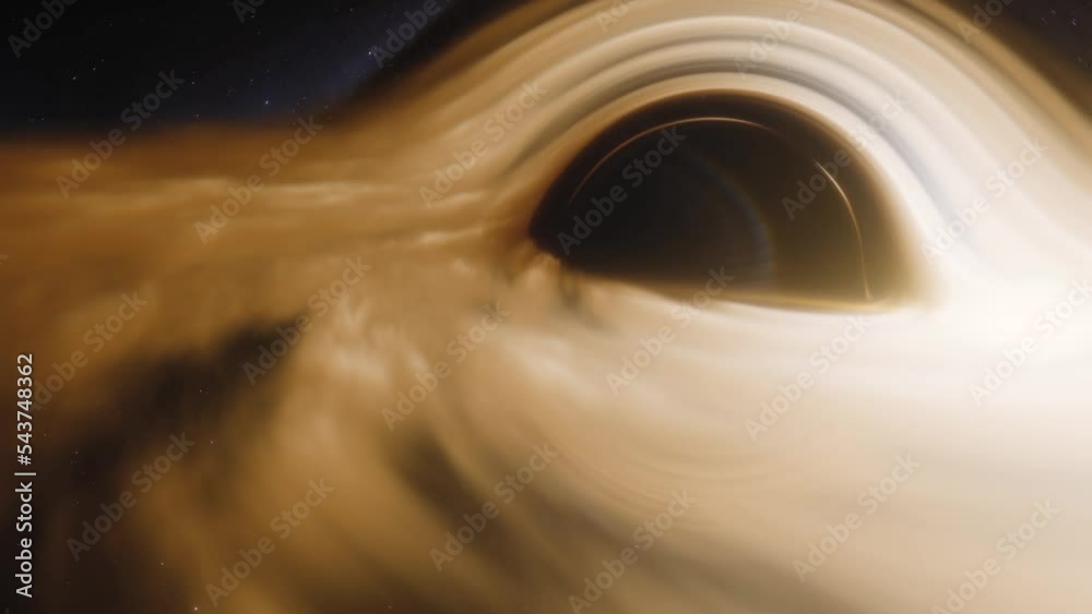 Vídeo do Stock: Cinematic animation of supermassive black hole ...