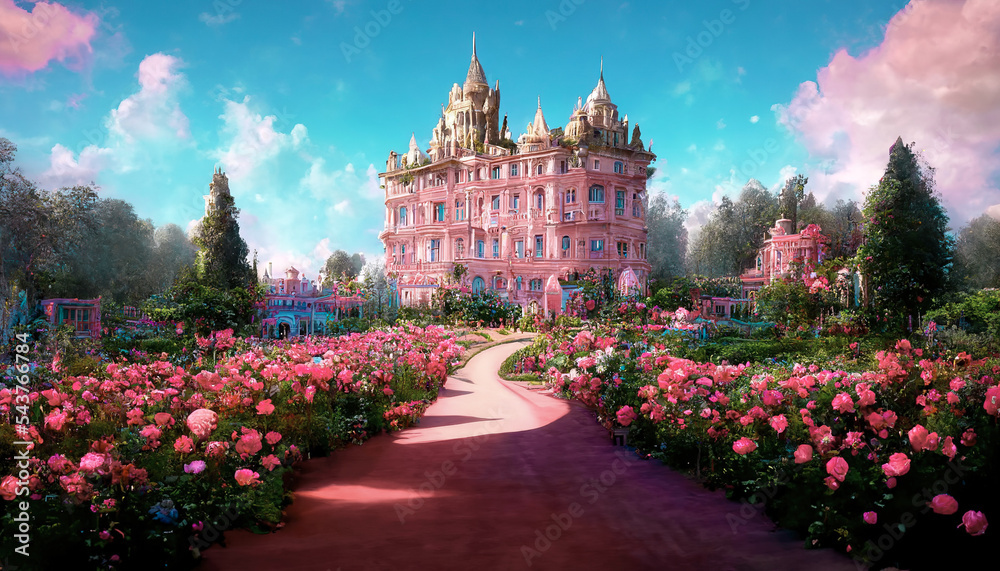 Victorian-style royal palace that looks like it was from a fairy tale ...
