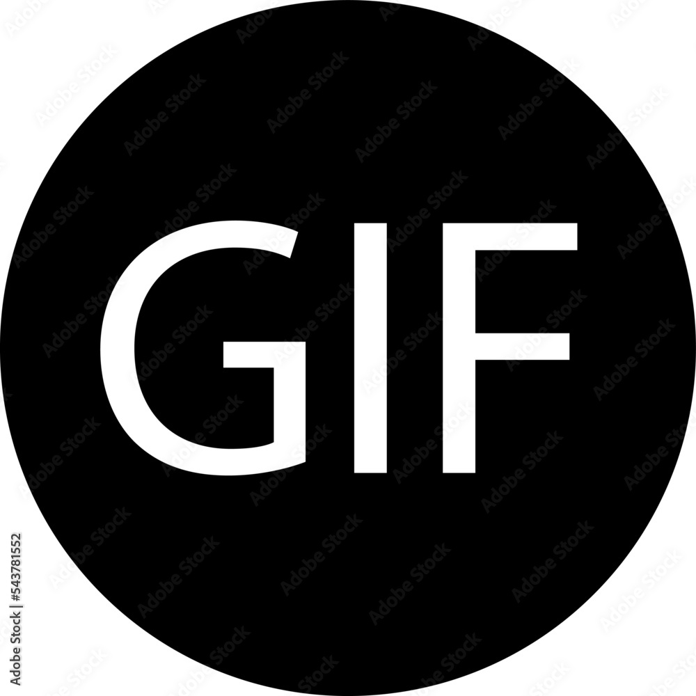 gif animation button icon on white background..eps Stock Vector | Adobe ...