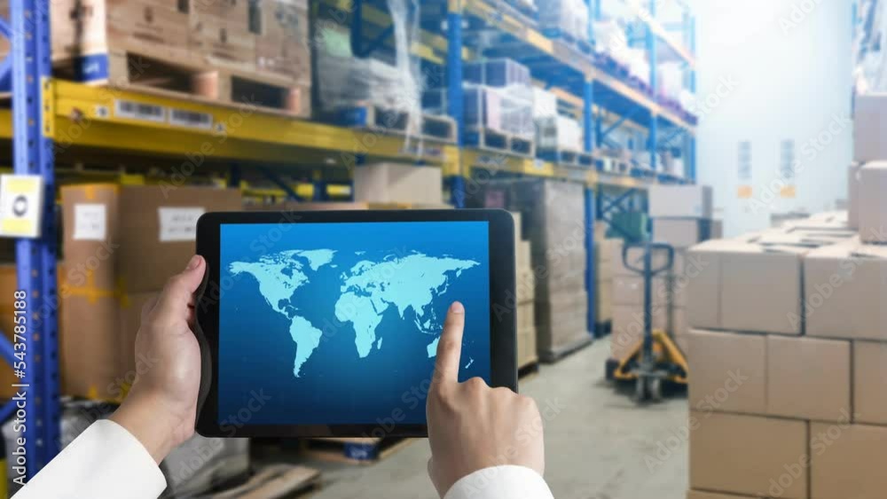 Warehouse management deft software in computer for real time monitoring ...