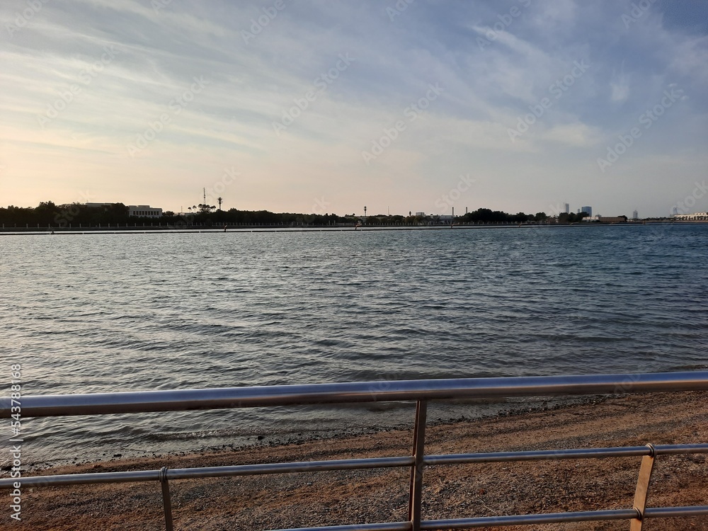 Beautiful sunset at Jeddah, Corniche. The Jeddah Corniche, also known ...
