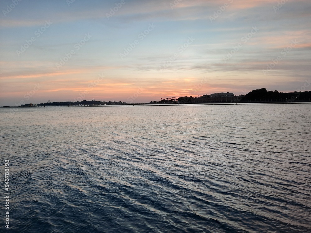 Beautiful sunset at Jeddah, Corniche. The Jeddah Corniche, also known ...