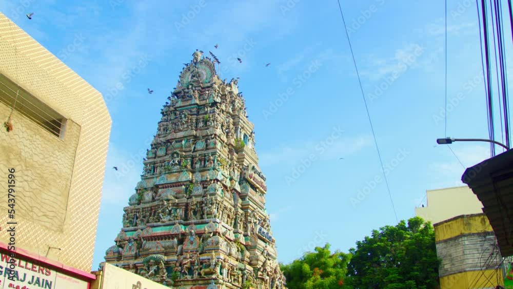 Indian Hindu temple, Shikhara (tower) of temple architecture Stock ...