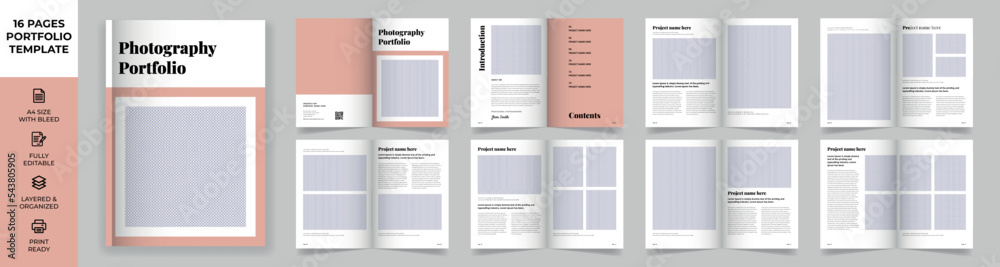 Multipurpose Modern Portfolio Design Template, Portfolio Layout ...