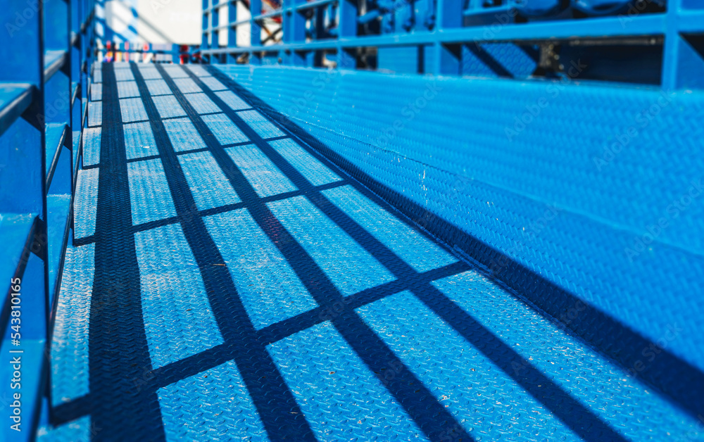 Steel ramp universal design for the elderly and disabled. Stock Photo ...