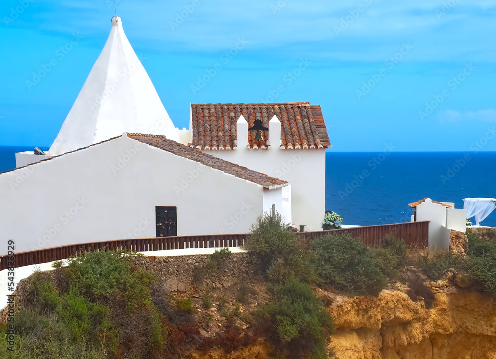 Wedding Chapel Nossa Senhora da Rocha or our lady of the rock at the ...