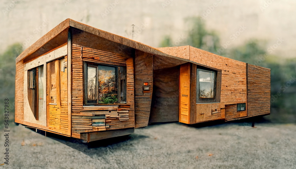 Tiny house, mini houses, bungalows, container homes fantasy concept ...
