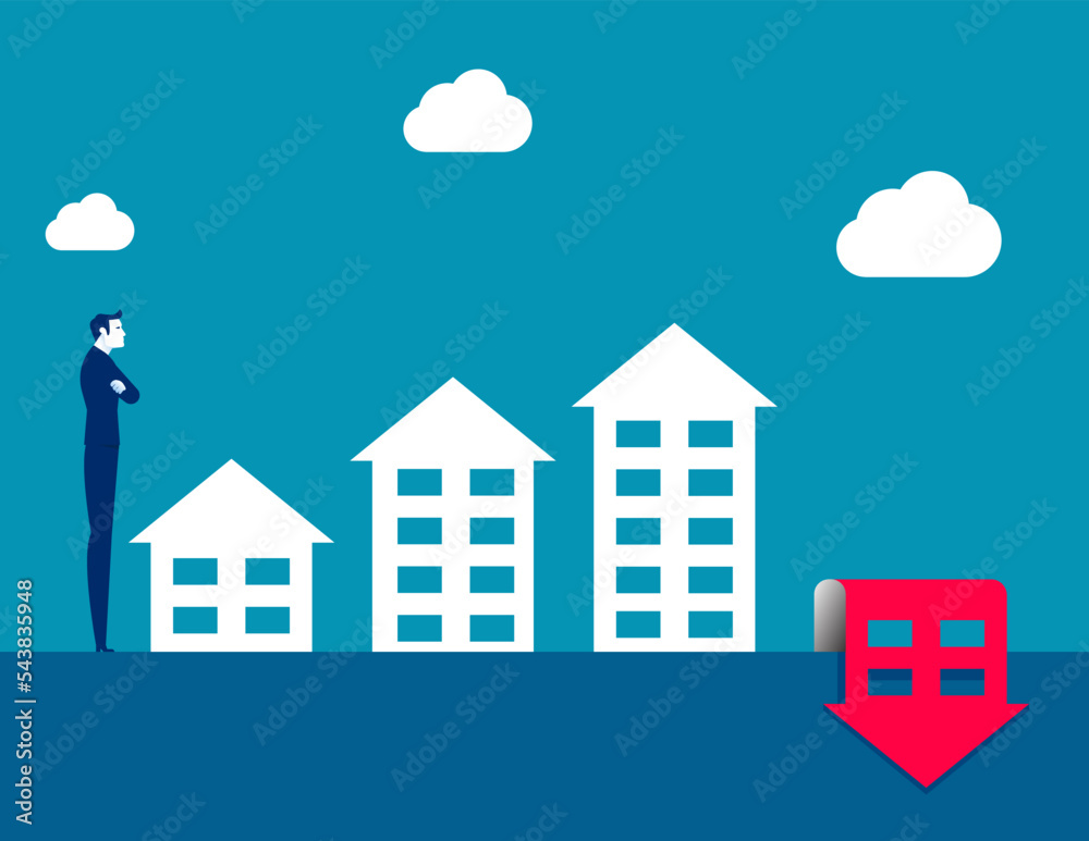 Real estate value is going down due to falling home prices. Business ...