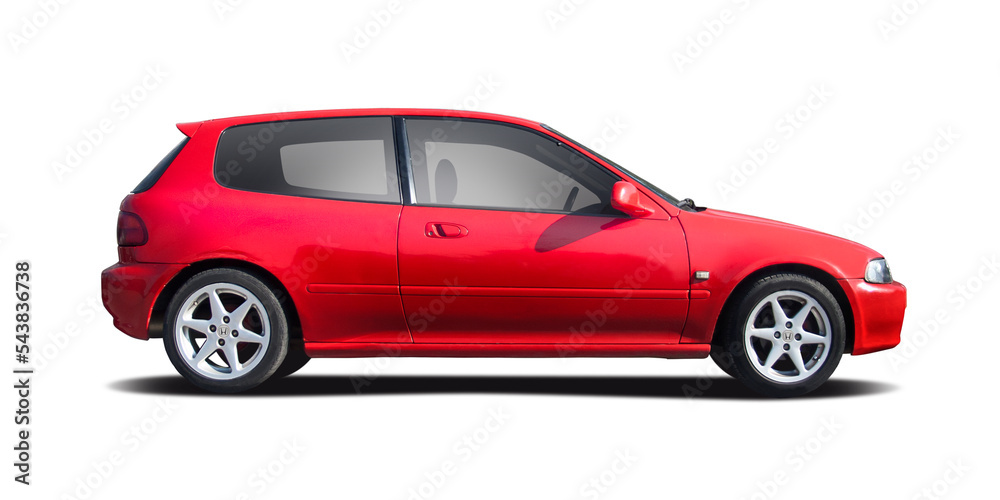 Honda Civic car, side view isolated on white background, 15 February ...