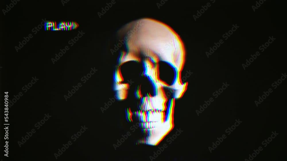 An old VHS tape recording, with intentional datamosh distortion ...