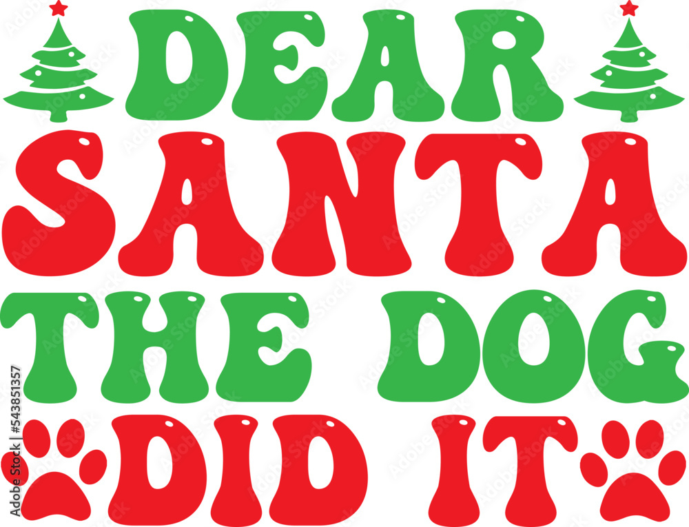 Dog Christmas SVG, Dear Santa it was the dog, Christmas, Dog Svg, Dog ...
