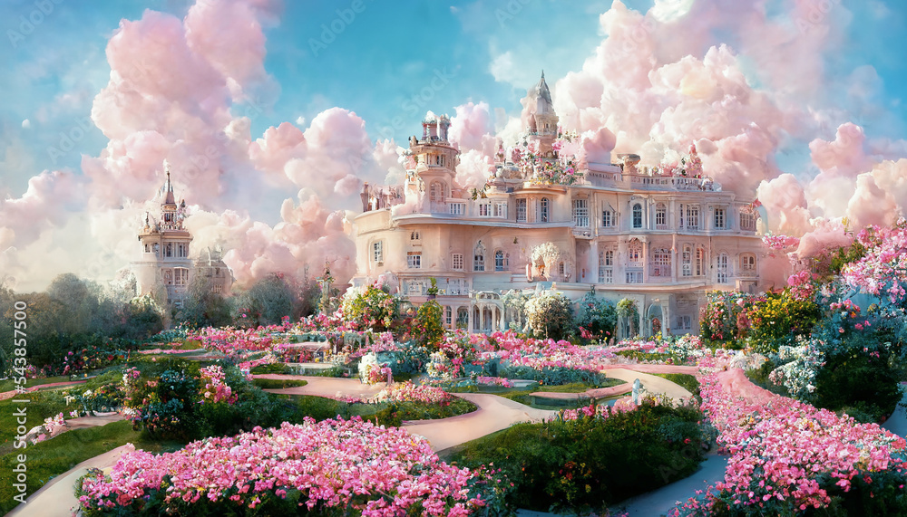Victorian-style royal palace that looks like it was from a fairy tale ...