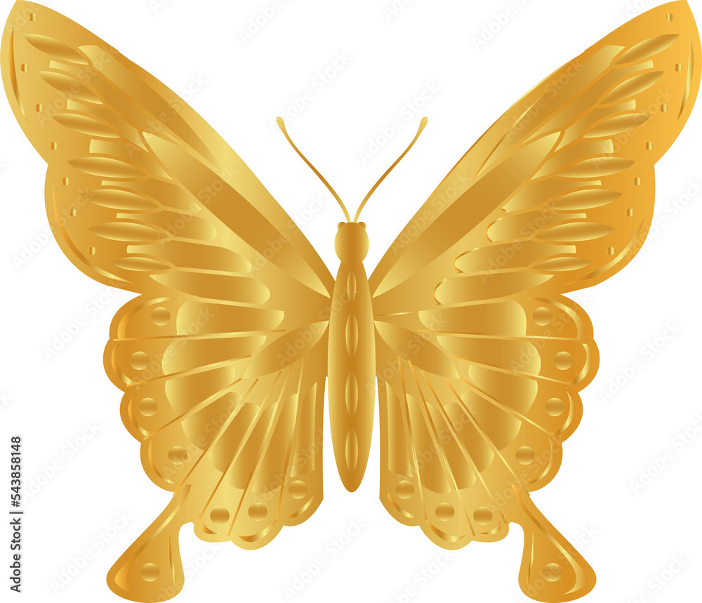 Butterfly Art Gold Leaf at Ollie Dunlap blog