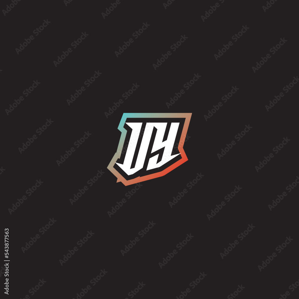 VY initial gradation color concept esport logo design Stock Vector ...