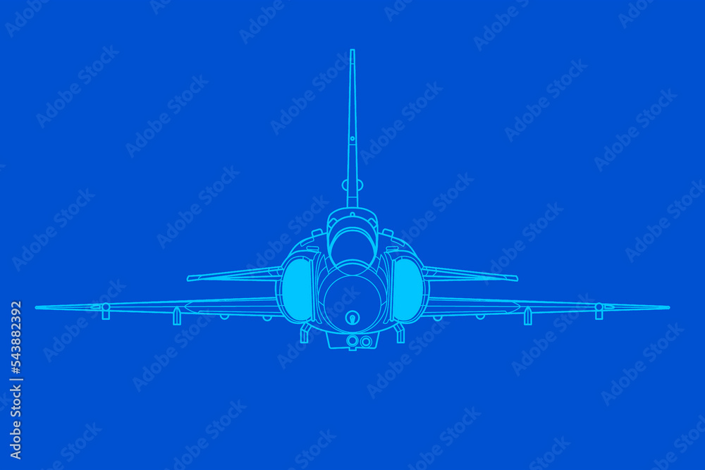 Avión de combate con planos canard y ala delta JA 37 Stock Illustration ...