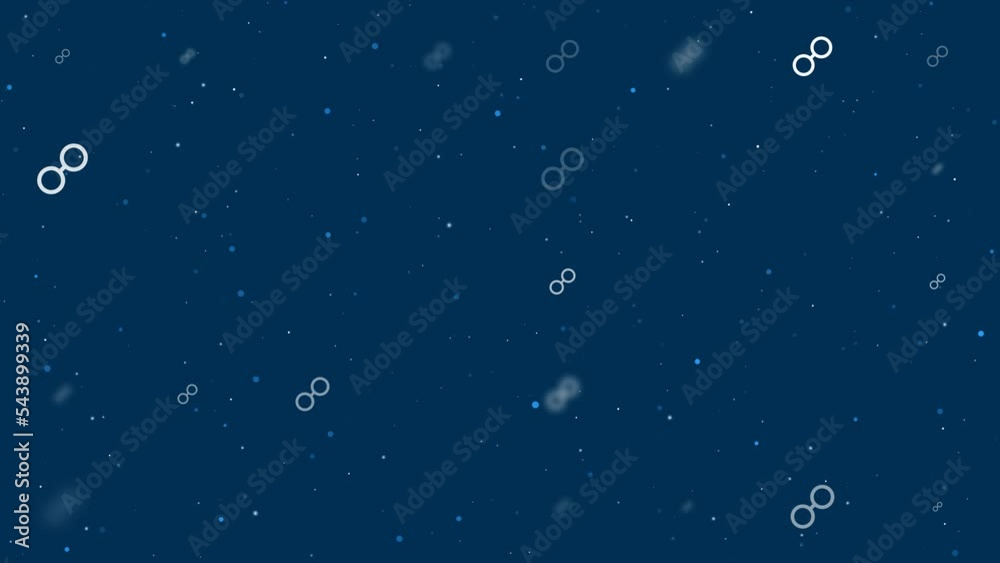 Vidéo Stock Template animation of evenly spaced astrological opposition ...