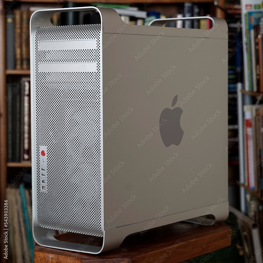 Itterbeck, Germany - Nov 6 2022 Mac pro 1st generation tower computer ...