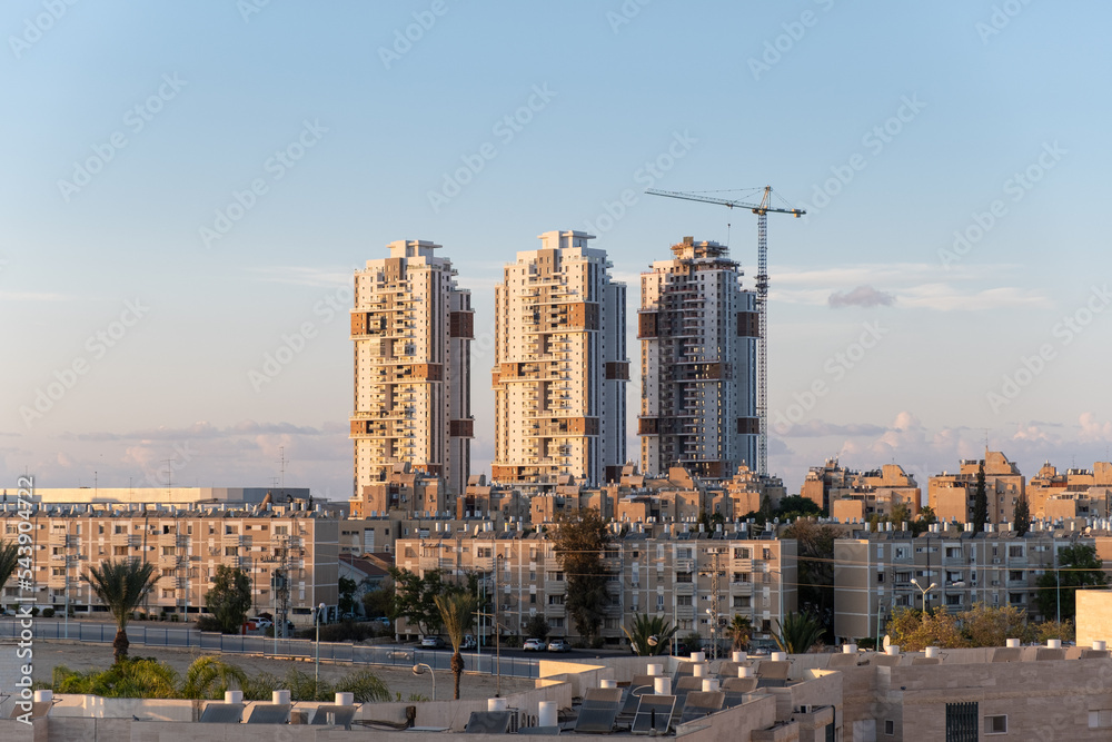 Typical architecture in Israel. Contrast in four generations of ...