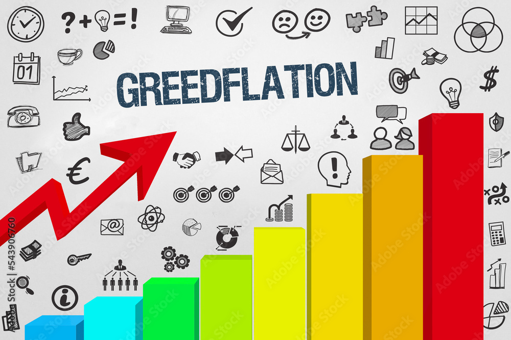 Greedflation Stock Illustration | Adobe Stock