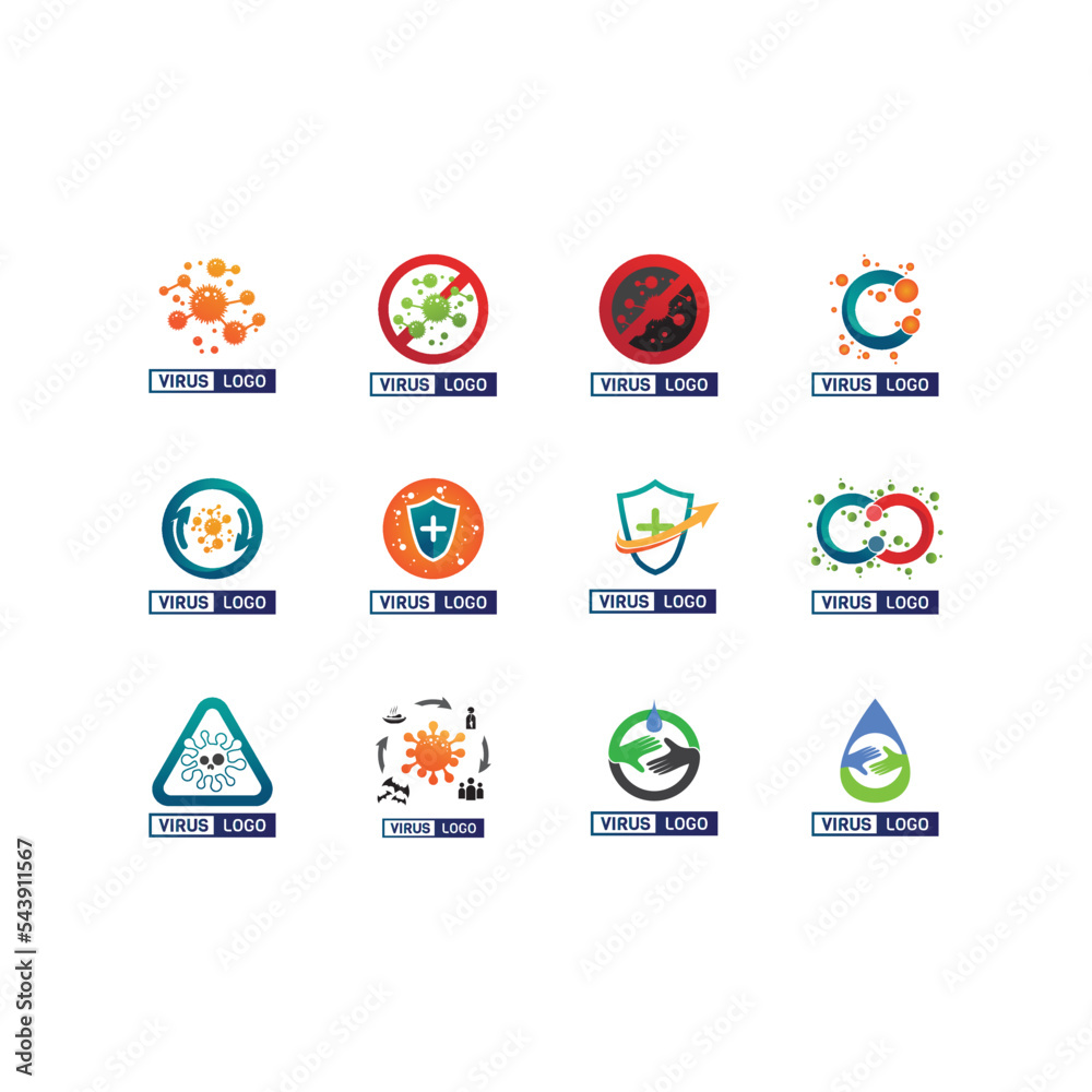 virus,coronavirus, Bacteria, Germs and Microbe isolated on white ...