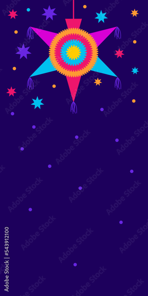 las posadas vertical background. Vector web banner, poster, card for ...