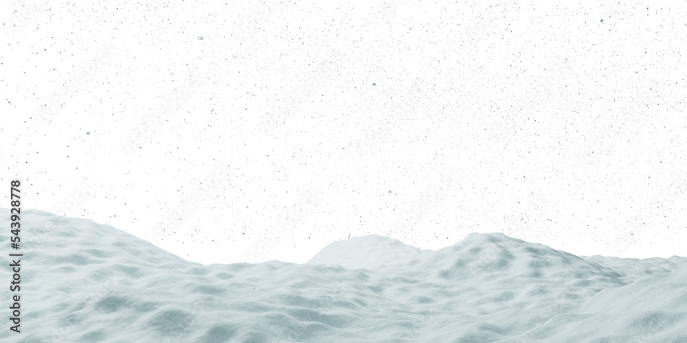 Night winter landscape and falling snow. Christmas background with ...