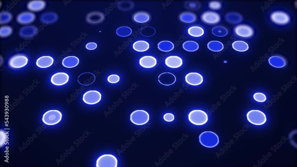 Circle Animation Digital Glowing High Tech Background, Circle Tech ...