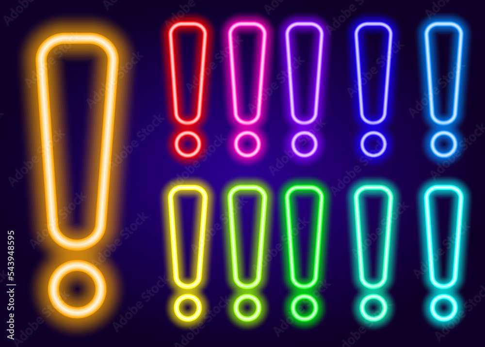 Colorful Exclamation Points