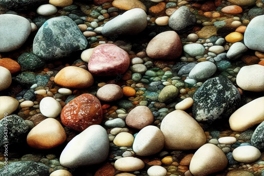 Photo & Art Print River Lake Rocks Stone Gem Jewel Seamless Texture ...