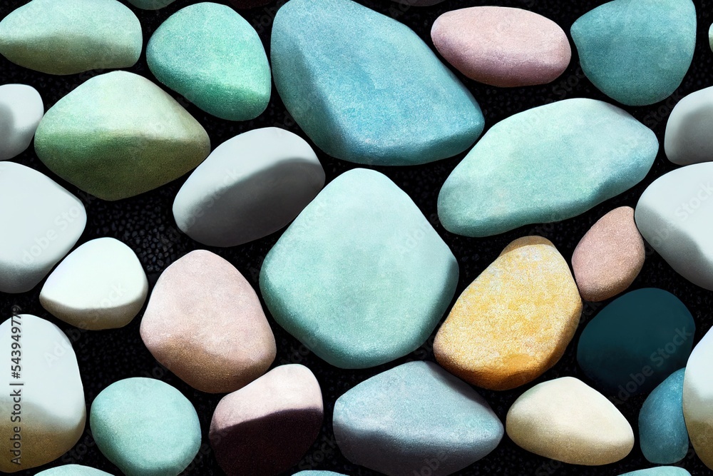 River Lake Rocks Stone Gem Jewel Seamless Texture Pattern Tiled ...