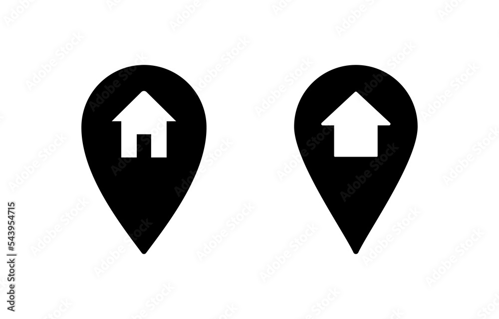 Address icon vector for web and mobile app. home location sign and ...