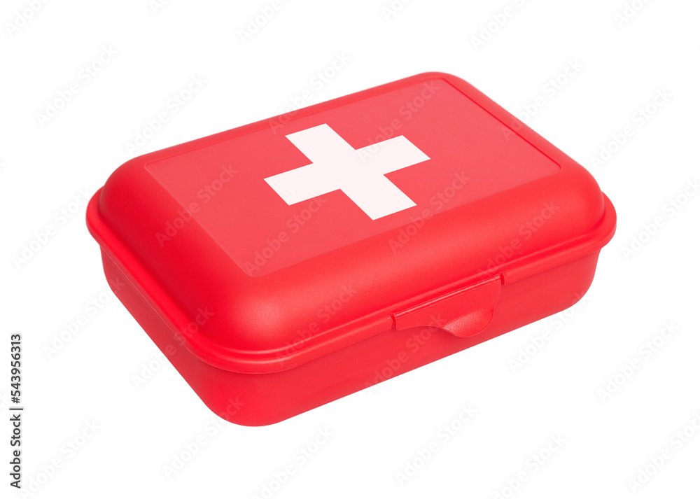 First Aid Kit on white background Stock Photo | Adobe Stock