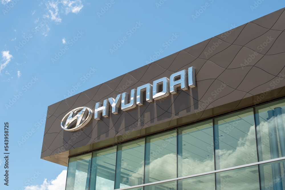 Orlando, Florida, Us-October 2022: The corner of a building with a ...