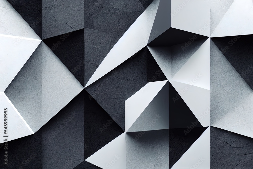 Black geometric Stone and Rock shape background, minimalist mockup for ...