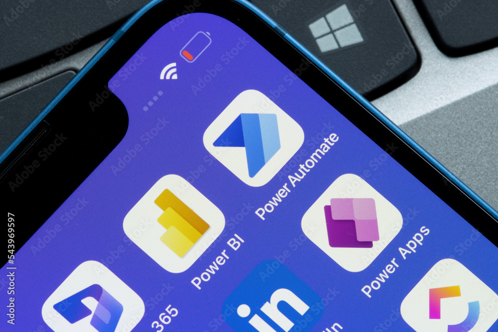Portland Or Usa Nov 6 2022 Icons Of Microsoft Power Bi Power Automate And Power Apps