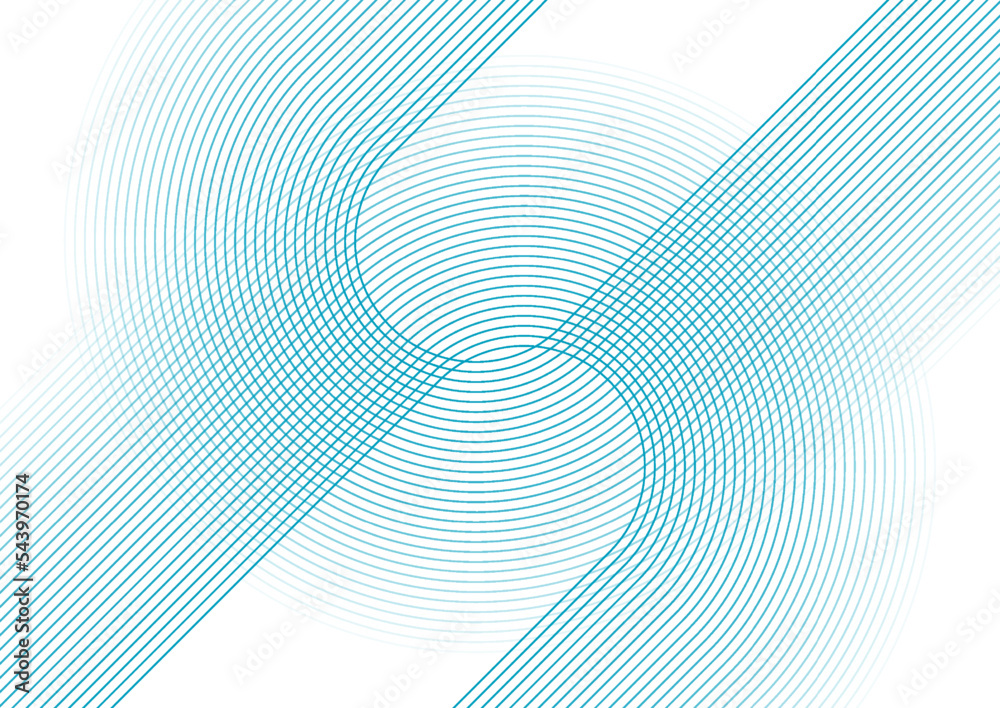 Blue linear pattern abstract geometric background. Vector digital art ...
